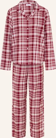 Darling Harbour Darling Harbour Schlafanzug Aus Flanell rot