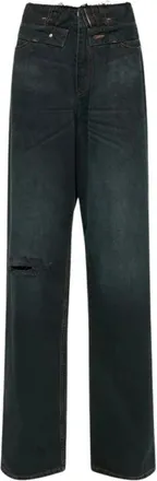 Maison Margiela Femme, Jeans, Bleu, Taille: W27 Jean Droit