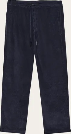 Knowledge Cotton Apparel Herren vegan Hose Corduroy Fig Comfort Night Sky
