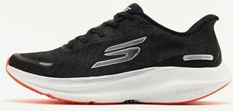 Skechers Aero Pulse Performance Chaussures pour Homme, Black Textile/Silver/Orange Trim, 39.5 EU