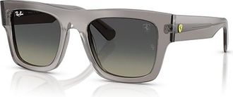 Ray-Ban Rb2217m Scuderia Ferrari Collection Sonnenbrillen Grau Transparent Fassung Grau Glas 53-21