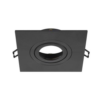 SLV NEW TRIA 75 XL, Deckeneinbauring, L: 11 B: 11 H: 2.6 cm, schwarz