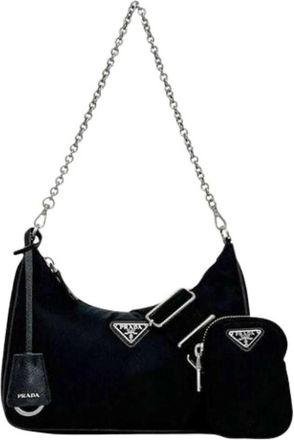 Prada Sac bandouli&egrave;re vintage doccasion - Femme - Pre-owned - Noir - Taille: ONE Size