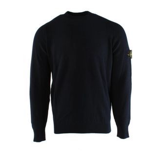 Stone Island Crewneck Strick - - Knitwear - Herren - Blau - S