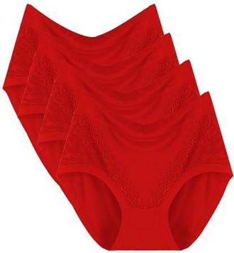 Generic Ensemble de yoga pour femme - Grandes tailles - XL et 4XL - Culottes taille haute - Sous-v&ecirc;tements pour femme - Couverture compl&egrave;te - Sous-v&ecirc;tements p