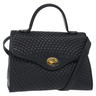 Bally Sac &agrave; main en cuir Pre-owned - Femme - Pre-owned - Bleu - Taille: ONE Size