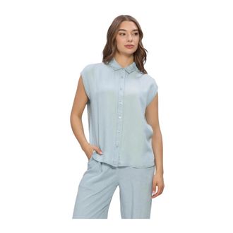 Nukus Sanne Top - - Blouses & Shirts - Damen - Blau - XL
