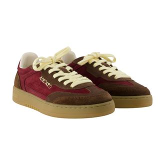 Axel Arigato Womens Dice T-Toe Sneaker Burgundy Calfskin