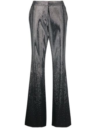Off-white pantalon ample &agrave; ornements en cristal - Noir