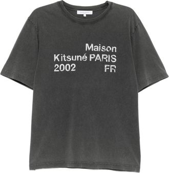 Maison Kitsun&eacute; T-shirt en coton avec logo Maison Kitsune