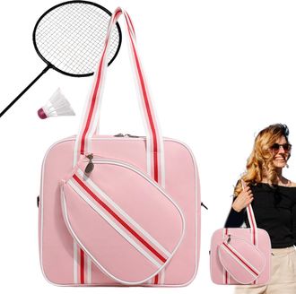 Generico Sporttasche Tennis, Tennistasche, große Kapazität, wasserdichte Schlinge für Sportschläger mit praktischem Tragegurt