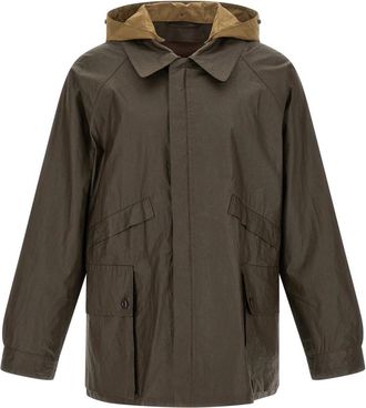 Christophe Lemaire Homme, Vestes, Brun, Taille: M Veste de pluie &agrave; capuche amovible