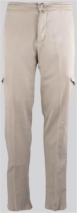 Kiton Homme, Pantalons, Beige, Taille: W42 Pantalon Cargo