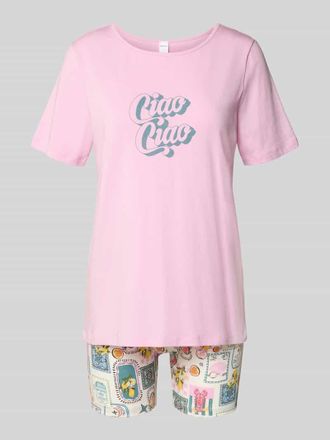 Skiny Regular Fit Pyjama-Set mit Motiv-Print