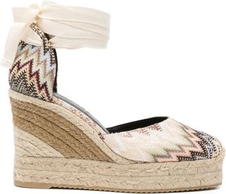 Missoni Femme, Chaussures, Multicolore, Taille: 41 EU 90mm Striped Espadrilles
