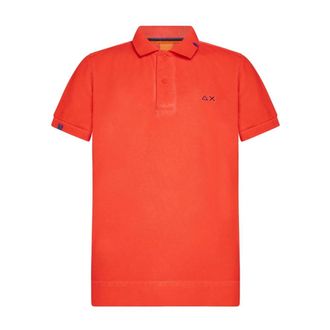 Sun 68 Rotes Baumwoll-Polohemd - - Tops - Herren - Rot - M