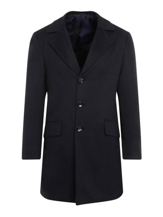 Kiton Manteau Court - Bleu