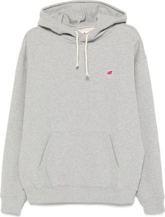 New Balance Homme, Sweatshirts et sweats à capuche, Gris, Taille: XL Kangaroo Pocket Sweat à capuche