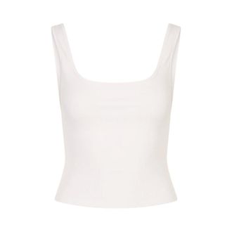 Alice & Olivia Femme, Tops, Blanc, Taille: 42 FR Hauts sans manches