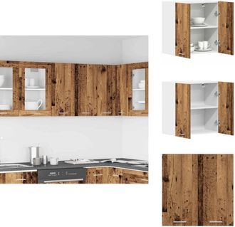 vidaXL Vidaxl - Armoire murale de cuisine vieux bois 60x31x60cm bois ing&eacute;nierie - Armoire Murale De Cuisine - Armoires Murales De Cuisine - Meuble Mural De