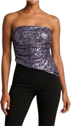 Imperial Femme, Tops, Gris, Taille: 40 FR Haut Ajust&eacute; Sans Manches &agrave; Encolure Droite