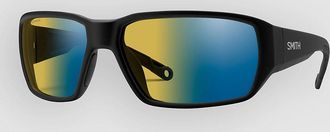Smith Hookset Matte Black Sonnenbrille cp glass plrcmc ylw blu m
