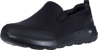 Skechers Herren Go Walk Max Clinched - Athletic Mesh Double Gore Slip On Walking Schuh Sneaker, Black Textile/Black Trim, 50 EU