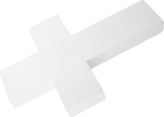 Cabilock Polystyrol Schaumkreuz Leichtes Unbemaltes DIY Bastelmodell für Erste Heilige Kommunion Vielseitig für Blumendekorationen Party Kirchenarrangements Ge