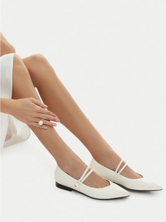 Gino Rossi Ballerinas GINO ROSSI CEO-ROSE-LT2512-72 Wei&szlig;