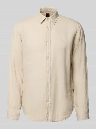 Boss Orange by Hugo Boss Regular Fit Freizeithemd aus reinem Leinen Modell RELEGANT