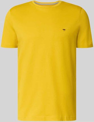 Fynch-Hatton T-Shirt mit Rundhalsausschnitt und Label-Stitching