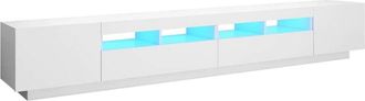 vidaXL TV-Schrank mit LED-Leuchten Wei&szlig; 260x35x40cm Vidaxl