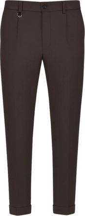 Paolo Pecora Bundfalten-Flanellhose - - Trousers - Herren - Braun - S