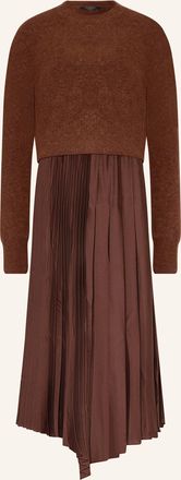 AllSaints Allsaints Kleid Jax Mit Plissees braun