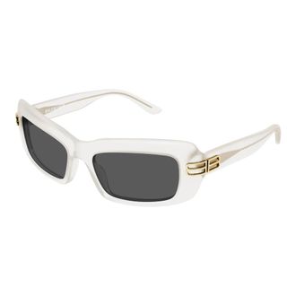 Balenciaga Schmale rechteckige Sonnenbrille - - Accessories - Damen - Wei&szlig; - ONE SIZE