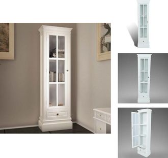 vidaXL Vidaxl - B&uuml;cherregal 3 F&auml;cher Wei&szlig; Holz - B&uuml;cherregal - Holzschrank - Wohnraumorganisation - Sideboard - Garderobe