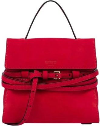 Moschino Femme, Sacs, Rouge, Taille: ONE Size Tie Me Small Handbag