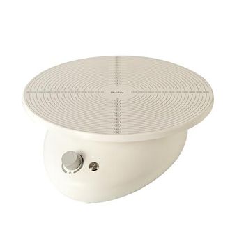 Decora 9276010 Plat pivotant &eacute;lectrique, plat &Oslash; 28 cm, avec bouton de veille pratique pour bloquer la rotation de la plaque sans r&eacute;initialiser le sens de rot