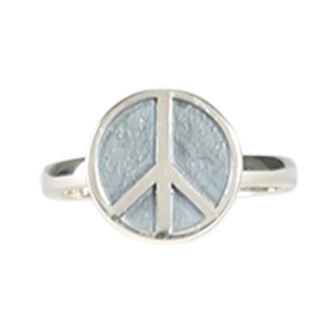 Needles Homme, Accessoires, Gris, Taille: 50 MM Peace Ring
