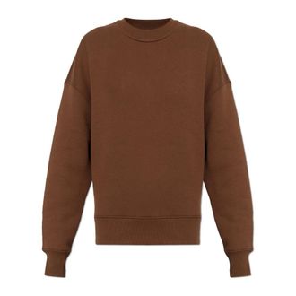 Ami De Coeur Baumwoll-Rundhals-Sweatshirt - - Sweatshirts & Hoodies - Damen - Braun - S