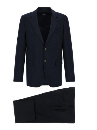 HUGO BOSS Knielanges Kleid - Blau