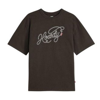 Levi's T-Shirt f&uuml;r Damen, Boyfriend - locker geschnitten (Schwarz)