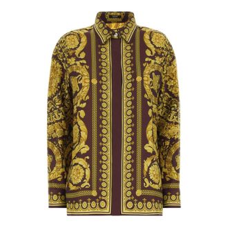 Versace Barocco Seidenhemd - - Blouses & Shirts - Damen - Mehrfarbig - M