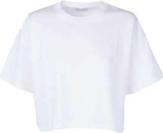 Dondup Femme, Tops, Blanc, Taille: 36 FR T-shirt Cropped Effetto Used