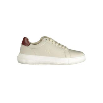 Calvin Klein Braune Leder Herren Sneaker - - Shoes - Herren - Beige - 45 EU