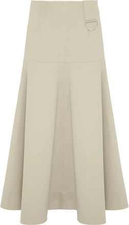 Beatrice .B Femme, Jupes, Beige, Taille: 38 FR Jupe Midi avec D&eacute;tail Anneau