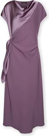 Elena Miro Femme, Robes, Violet, Taille: 42 FR Robe longue avec lat&eacute;ral