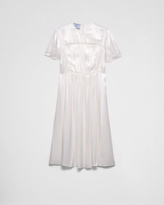 Prada Besticktes Midikleid aus Satin