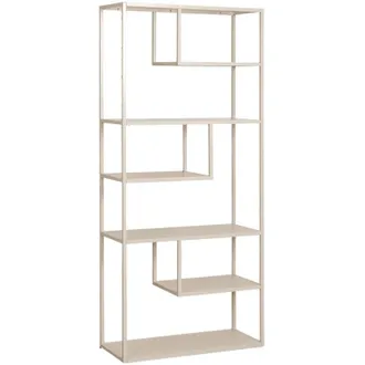 Sklum Sklum - Biblioth&egrave;que en acier Thura - 190 cm x 85 cm x 35 cm - Capacit&eacute; 50 kg sur grandes &eacute;tag&egrave;res - Style industriel moderne