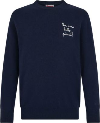 MC2 Saint Barth Herren, Strickwaren, Blau, LGröße